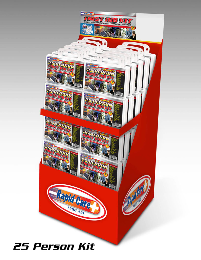 1/4 Pallet Display Promotion - Rapid Care First Aid - 3media