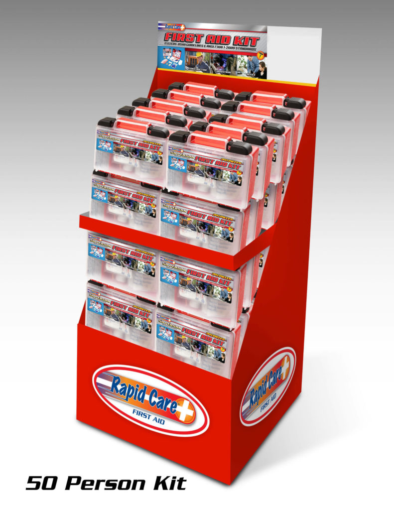 1/4 Pallet Display Promotion - Rapid Care First Aid - 3media